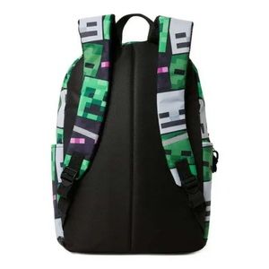 Minecraft | Other | Minecraft Unisex Creepers Printed Backpack Green ...